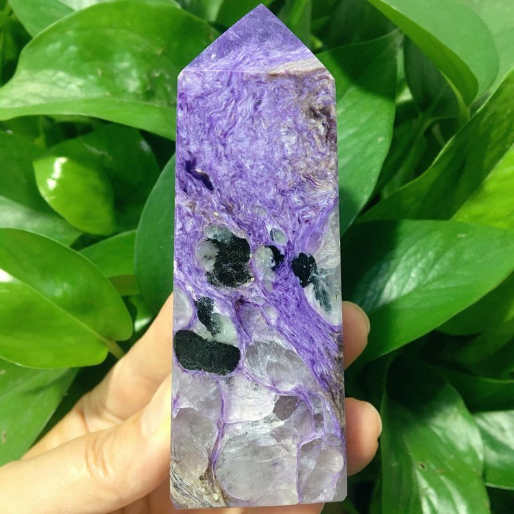 Charoite wholesale raw Charoite tumbled towers points wands bulk ...